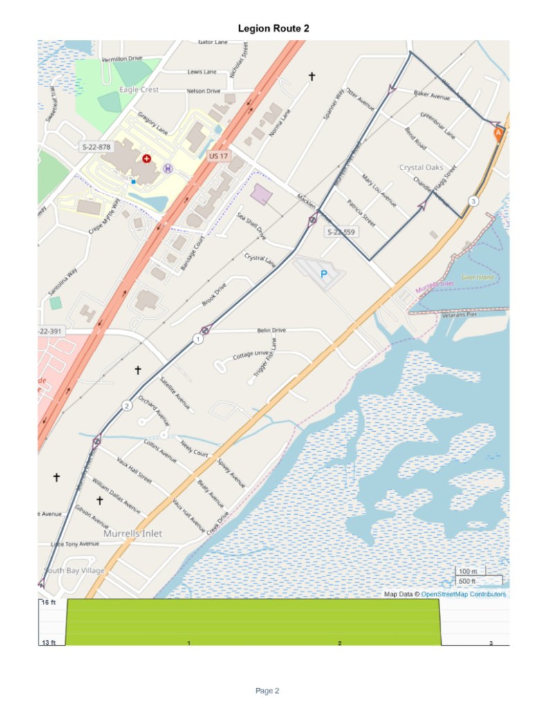 ROUTE MAP – Sweat For A Vet 5K